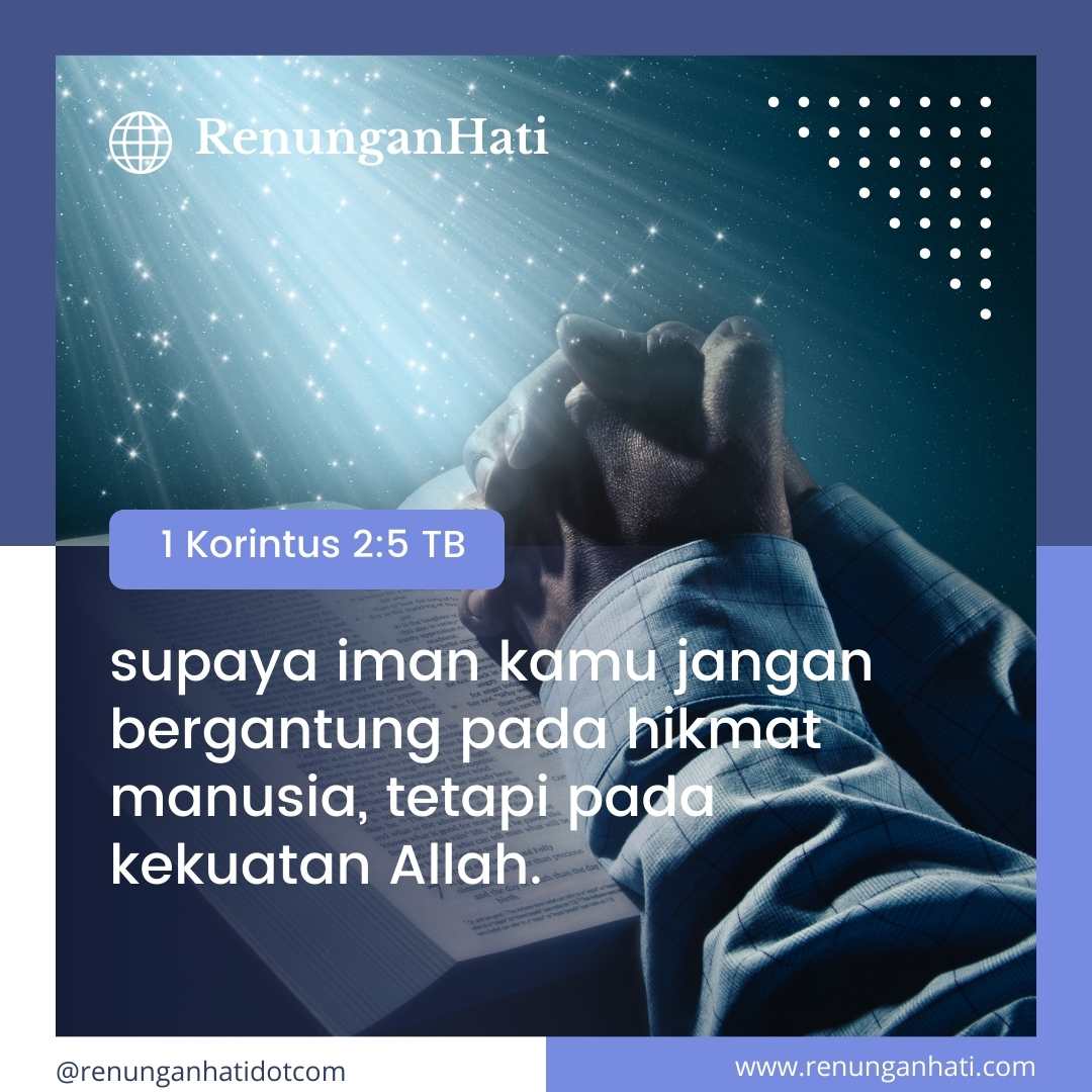 Bergantung pada Allah - Renungan Hati